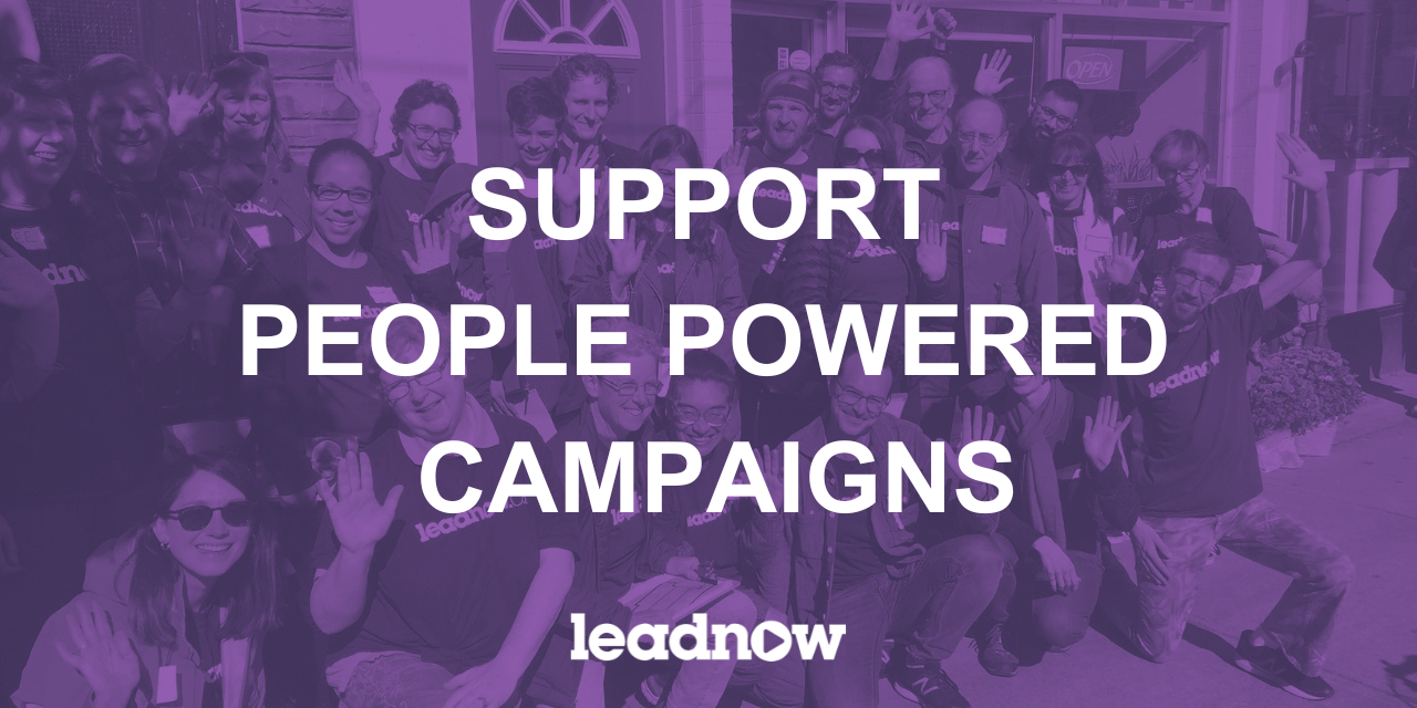 Donate today and drive change forward - Leadnow